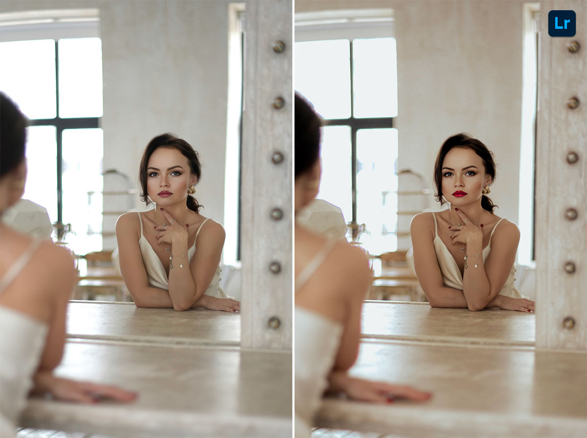 Girl in the mirror | Remix | Photoshop Lightroom
