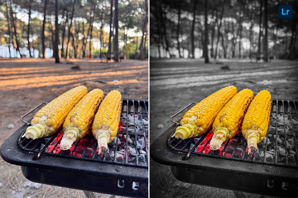 Grilled corn on the cob | Edit | Photoshop Lightroom