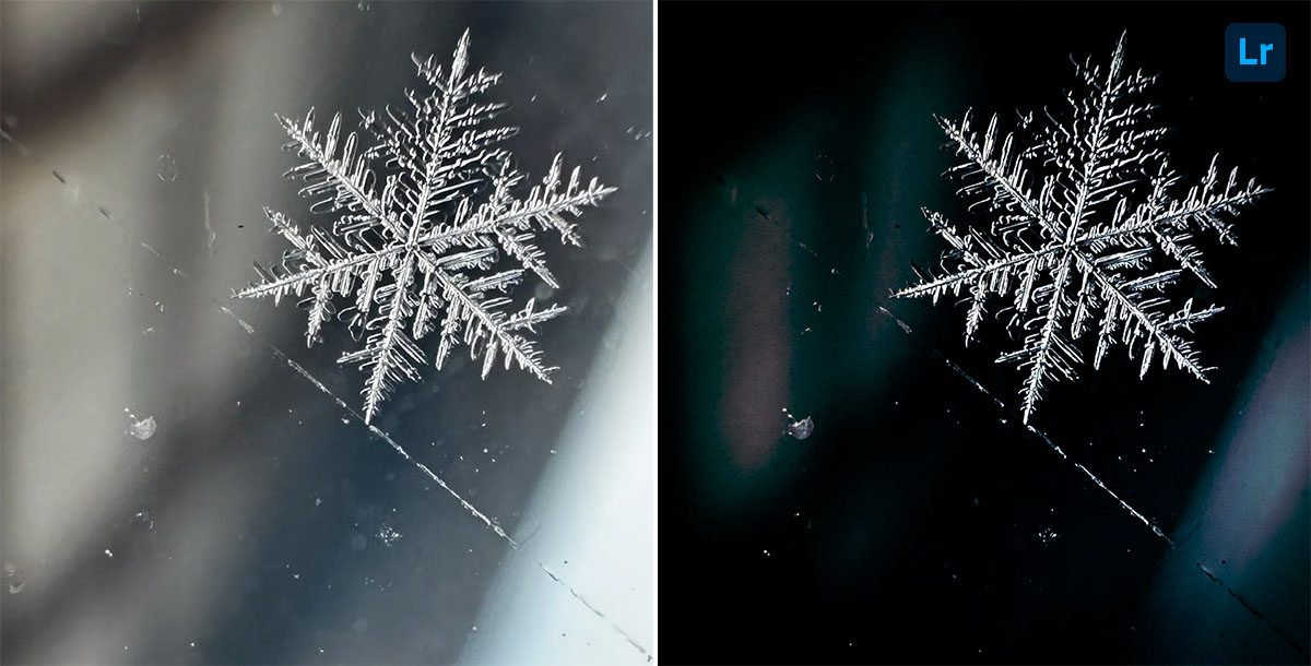 Snow flake | Remix | Photoshop Lightroom