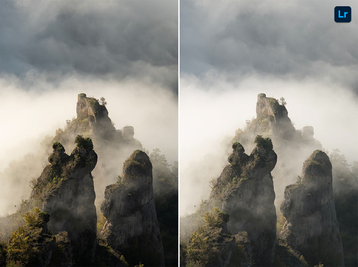 Brume sur les gorges du tarn | Edit | Photoshop Lightroom