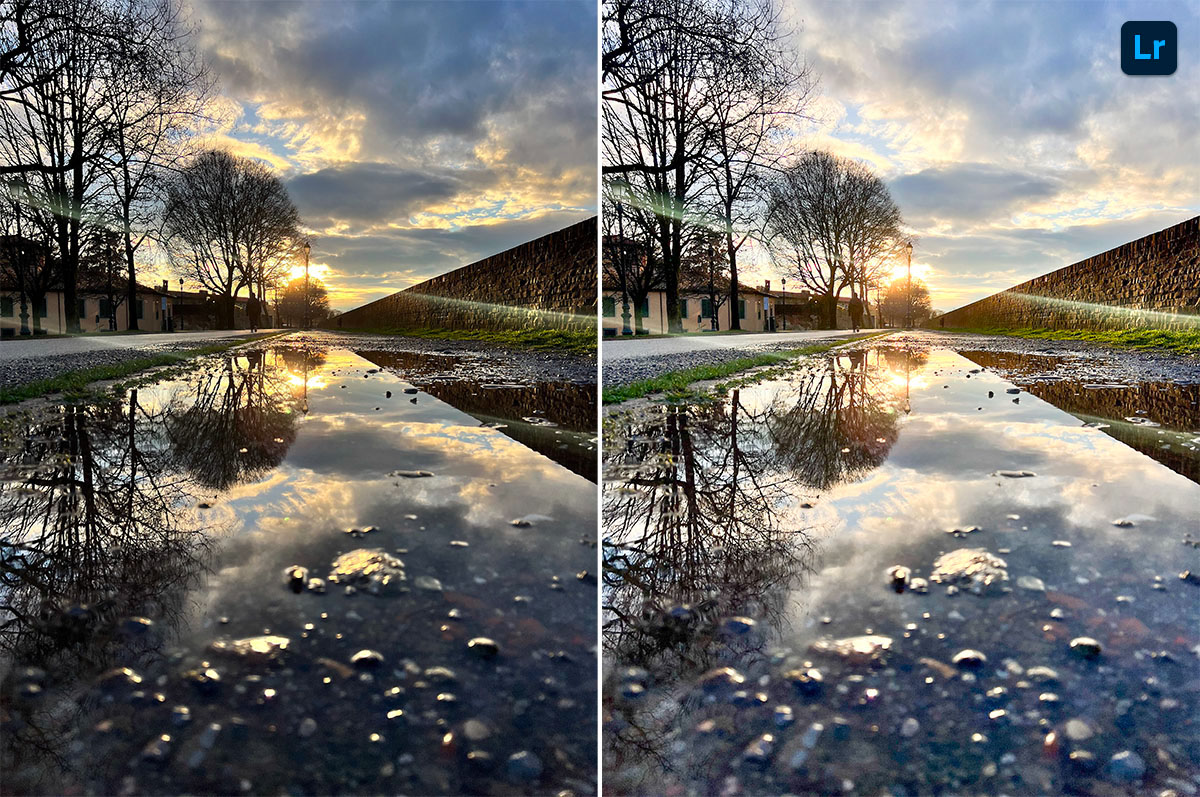 Mirror sunset | Remix | Photoshop Lightroom