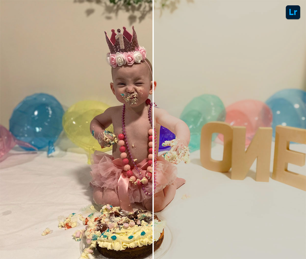 cake smash | Edit | Photoshop Lightroom