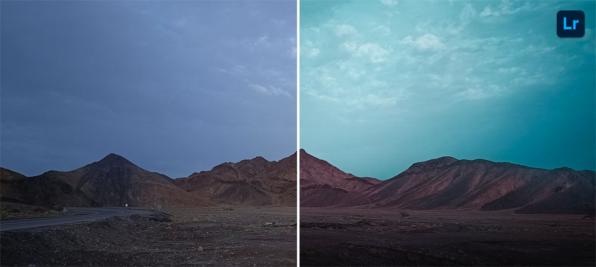 Marsa Alam city mountains, southern | Remix | Photoshop Lightroom