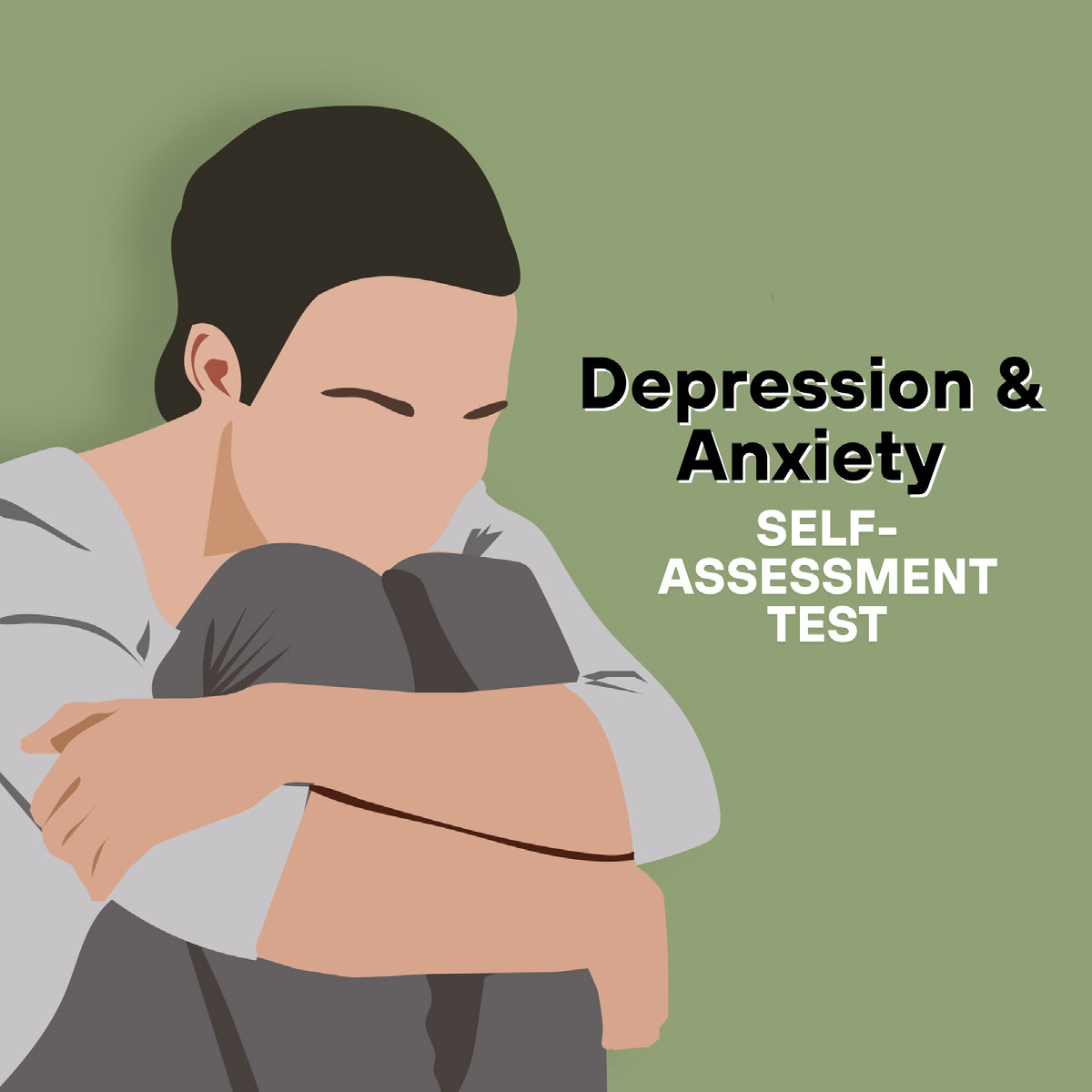 Depression and Anxiety Self-Assessment Test Google Sheets Template on ...