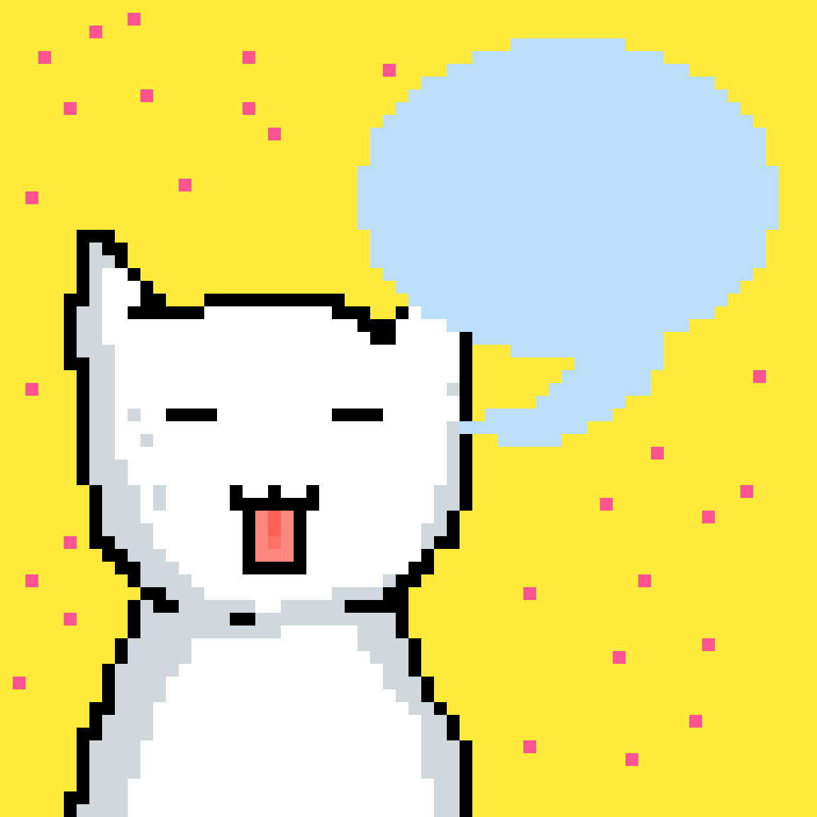 pixel cat template on Behance :: Behance