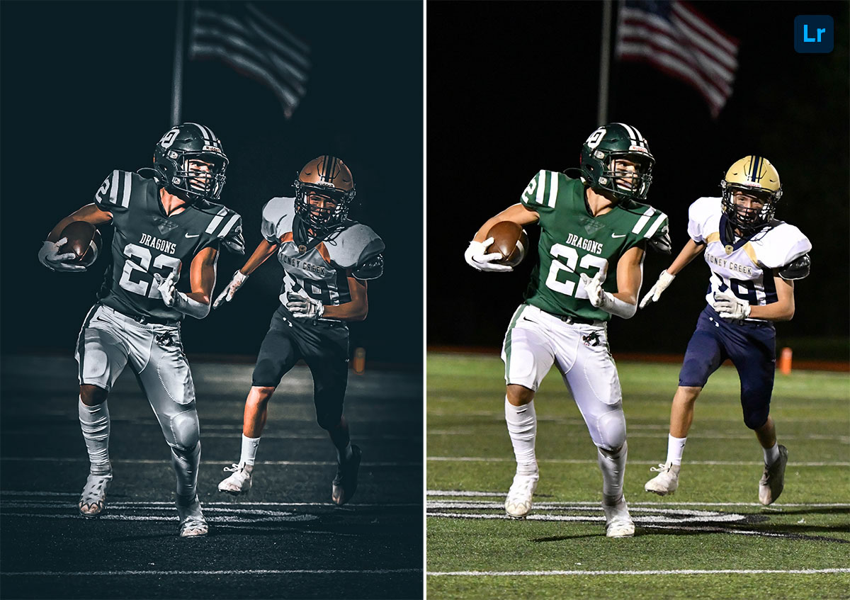 football | Edit | Photoshop Lightroom