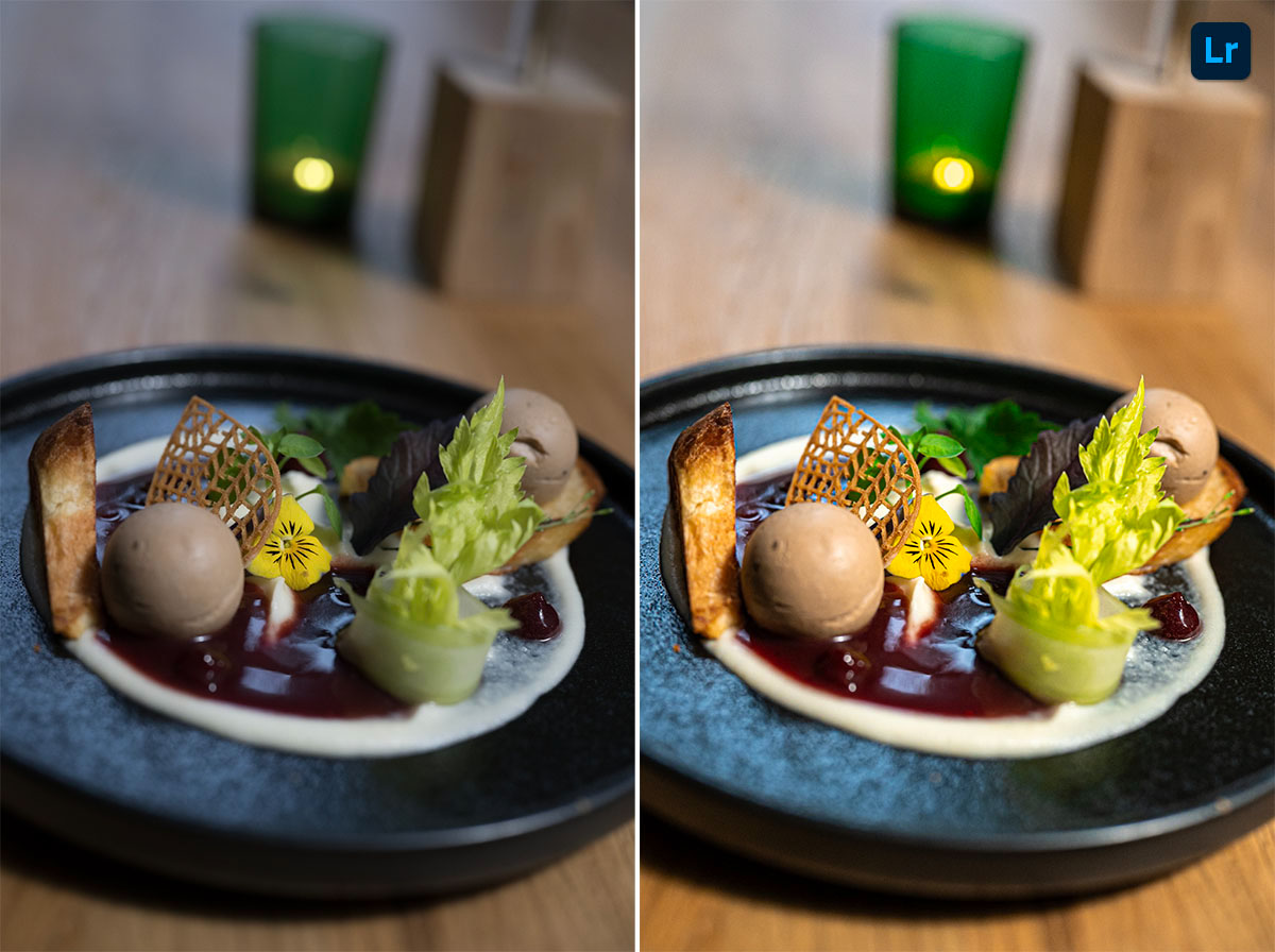 fine dining desert | Edit | Photoshop Lightroom