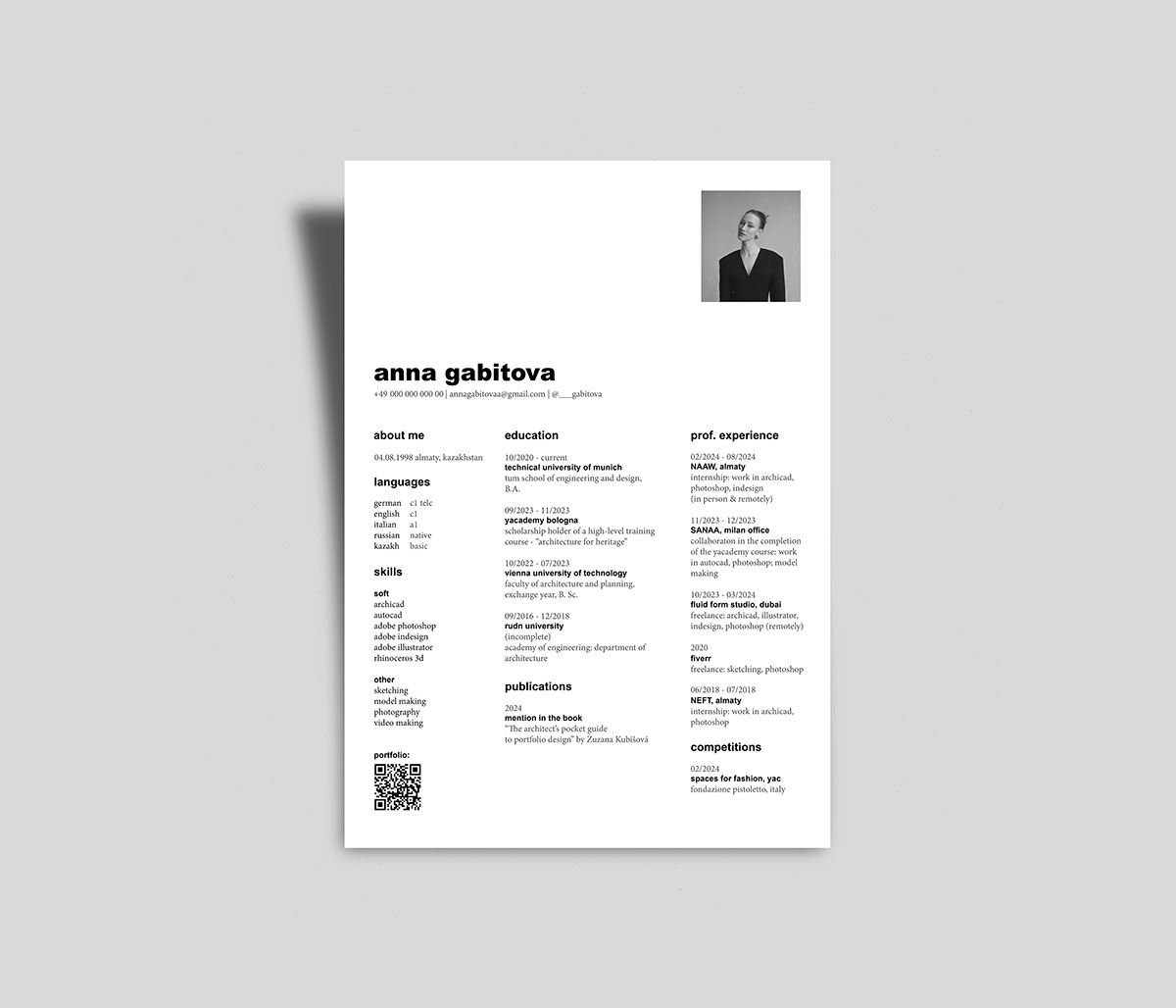 CV template on Behance :: Behance