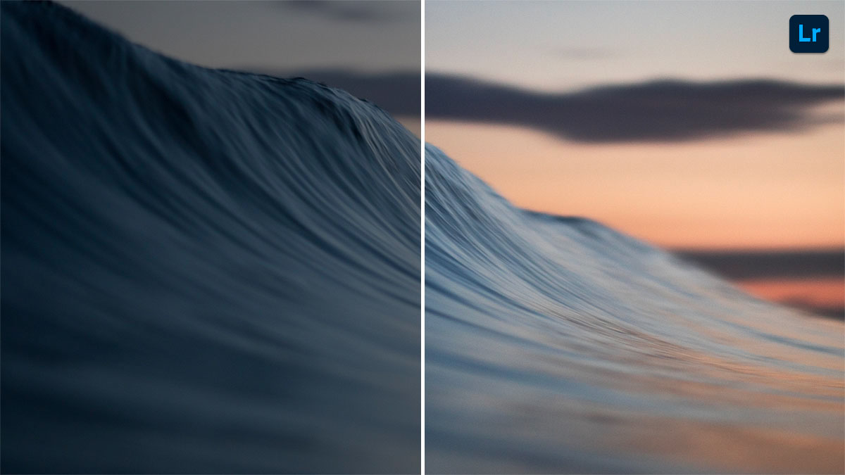 Slow shutter waves after sunset | Remix | Photoshop Lightroom