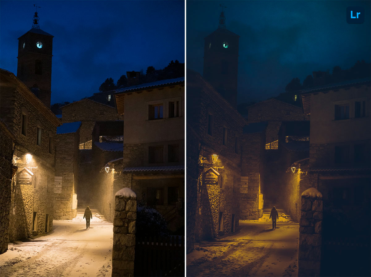 Cold night | Remix | Photoshop Lightroom