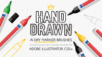 Dry marker brushes for Adobe Illustrator. :: Behance