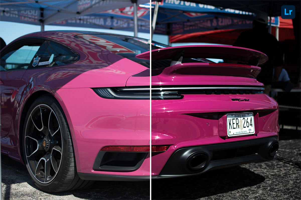 Pink Porsche 911 Turbo | Edit | Photoshop Lightroom