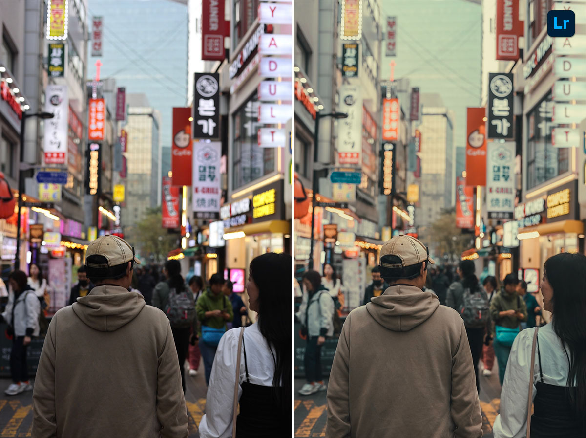 Myeongdong Street colors | Remix | Photoshop Lightroom