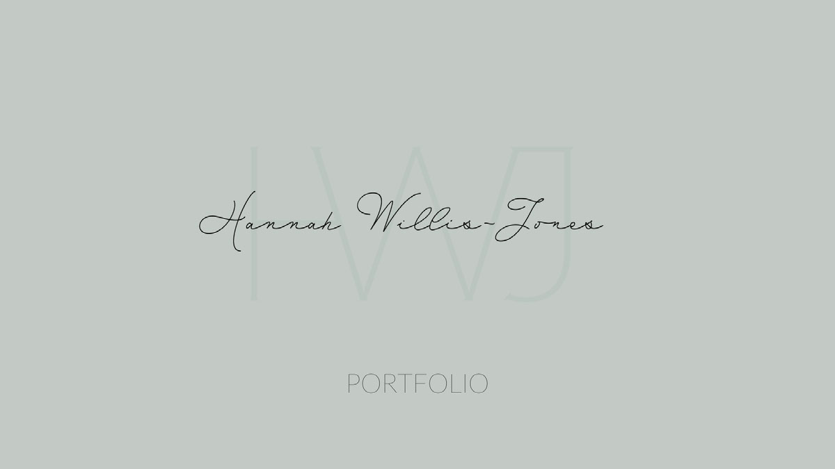 Hannah Willis-Jones Portfolio on Behance :: Behance