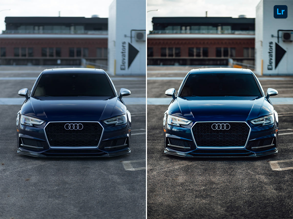 Slammed Audi | Edit | Photoshop Lightroom