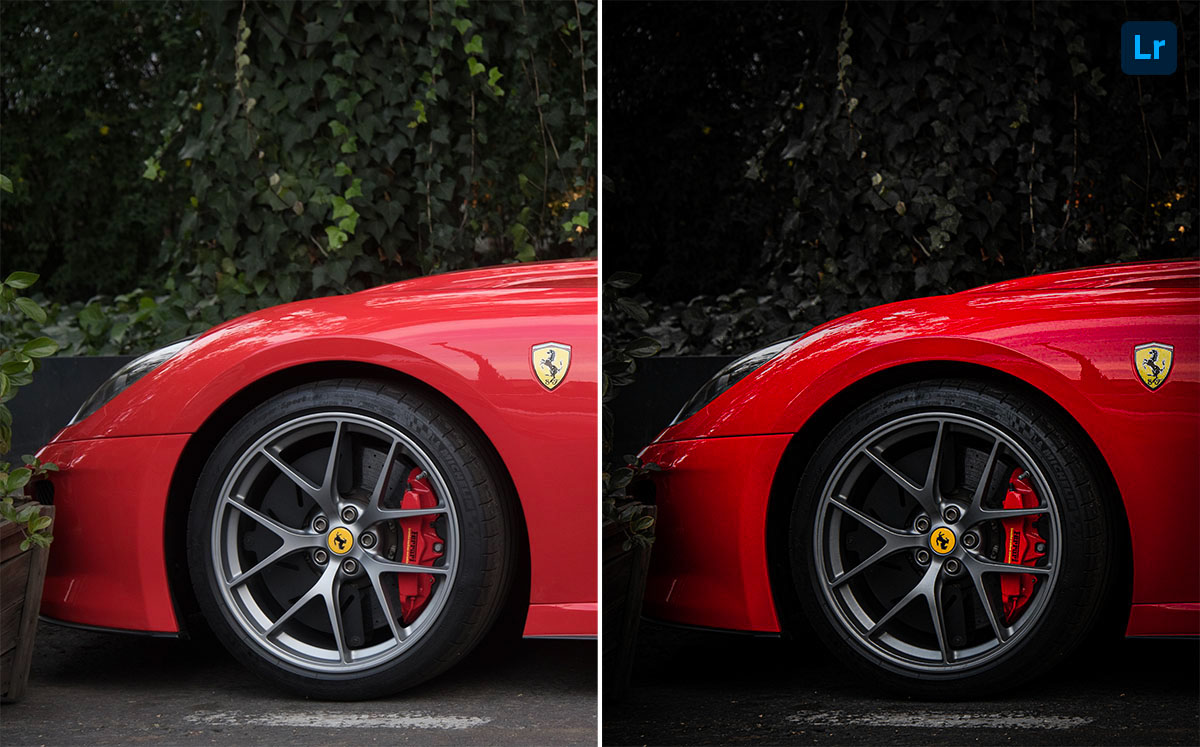 Ferrari front | Edit | Photoshop Lightroom