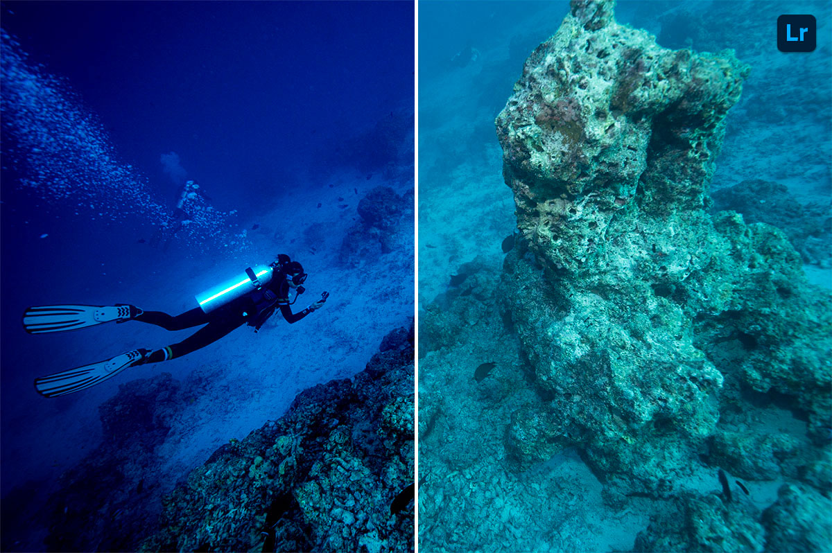 scuba diver | Remix | Photoshop Lightroom