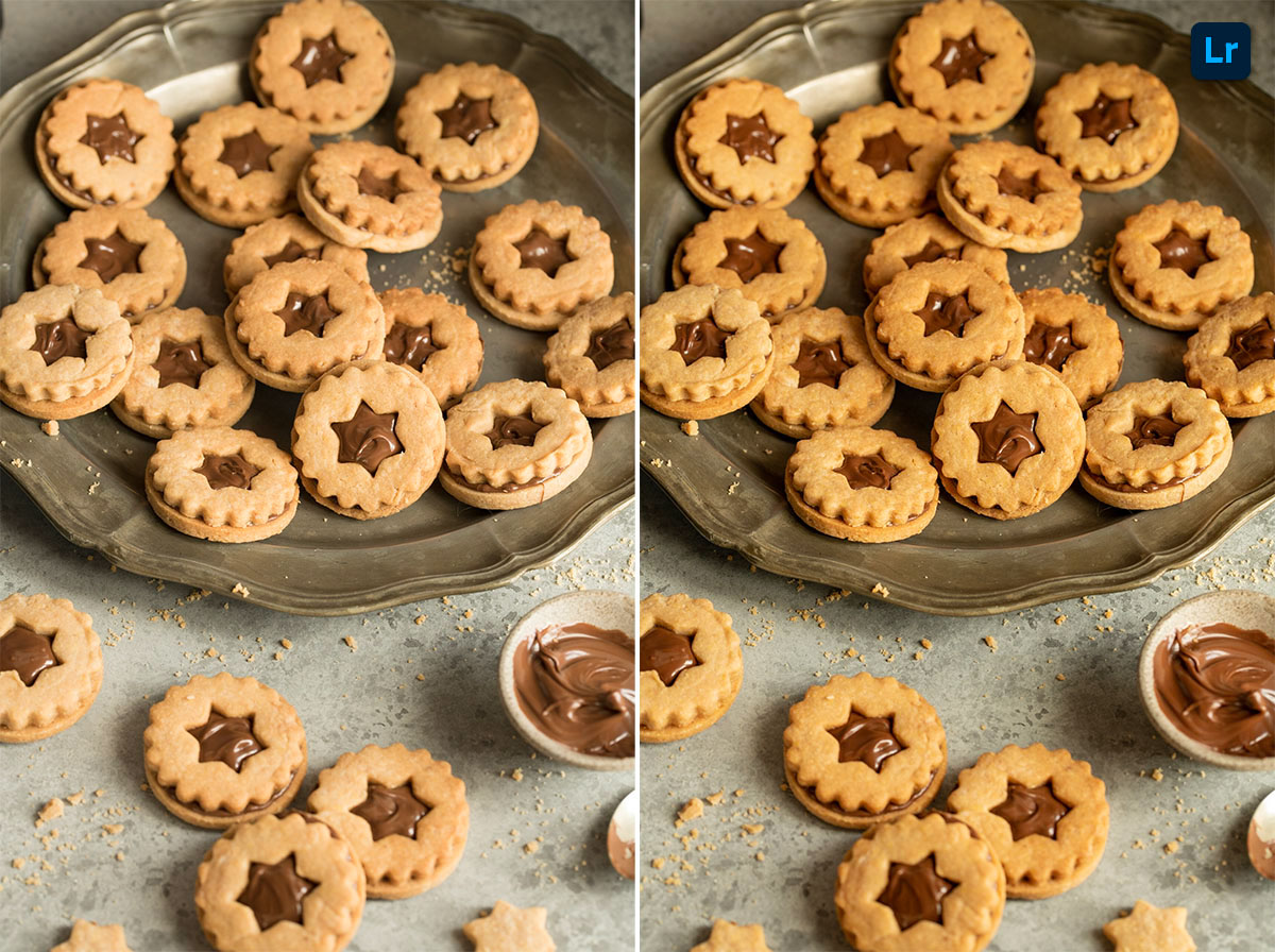Hazelnut cookies complementary | Remix | Photoshop Lightroom