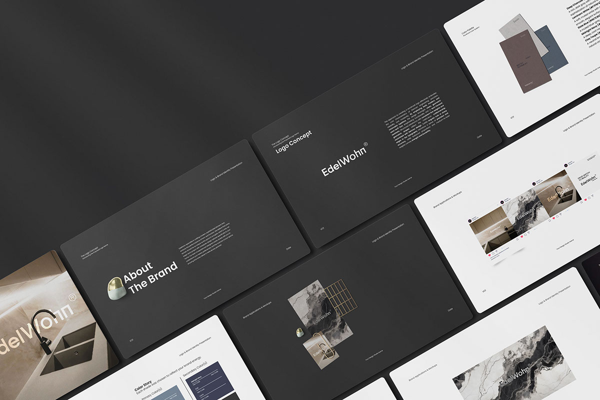 Free Logo Presentation Template on Behance :: Behance