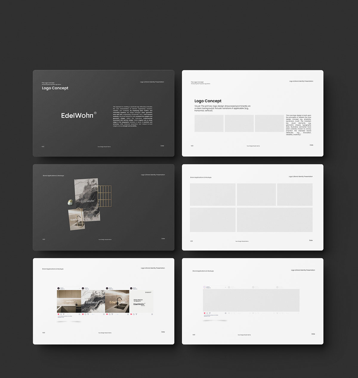 Free Logo Presentation Template on Behance :: Behance