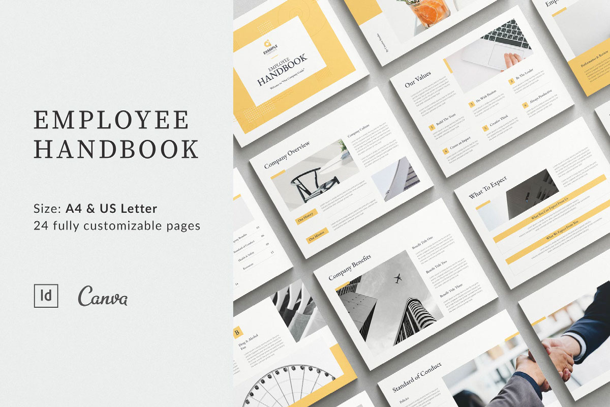 Employee Handbook Template Landscape Layout on Behance :: Behance
