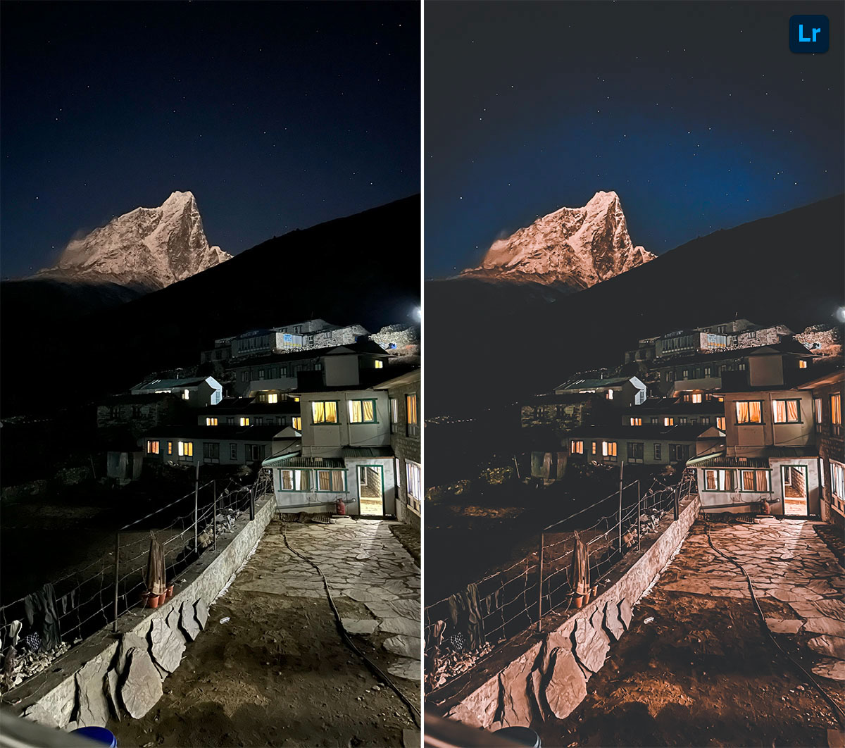 Himalayas town Night Shot | Edit | Photoshop Lightroom