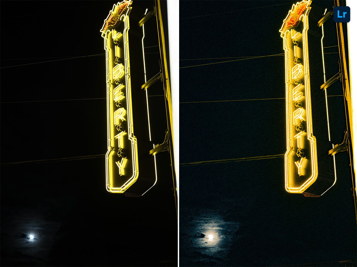 Moonlight sign | Remix | Photoshop Lightroom