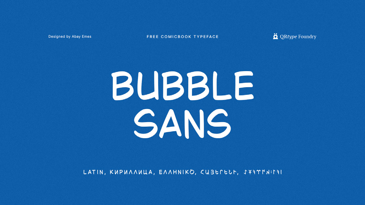 Bubble Sans - Free Comic Font on Behance :: Behance