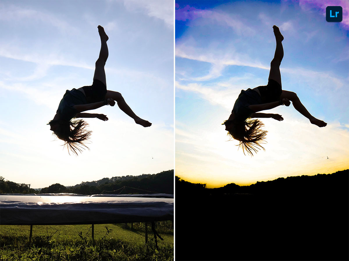 Backflip girl | Edit | Photoshop Lightroom