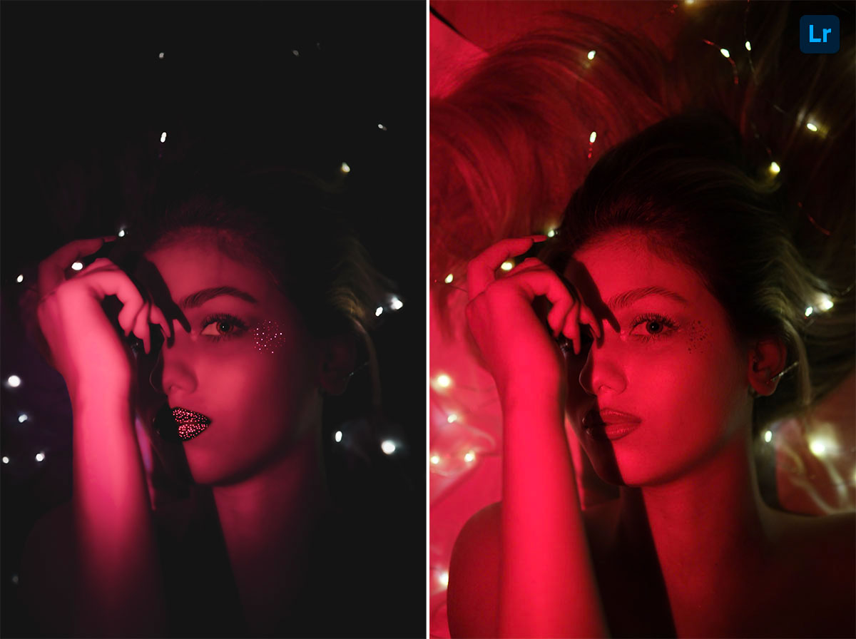 Red Light Portrait | Remix | Photoshop Lightroom
