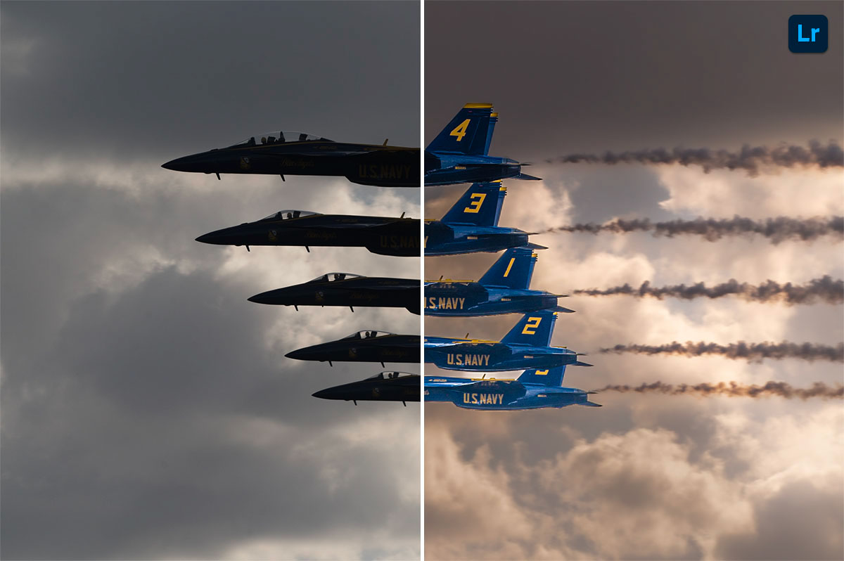 Blue Angels in Flight | Remix | Photoshop Lightroom