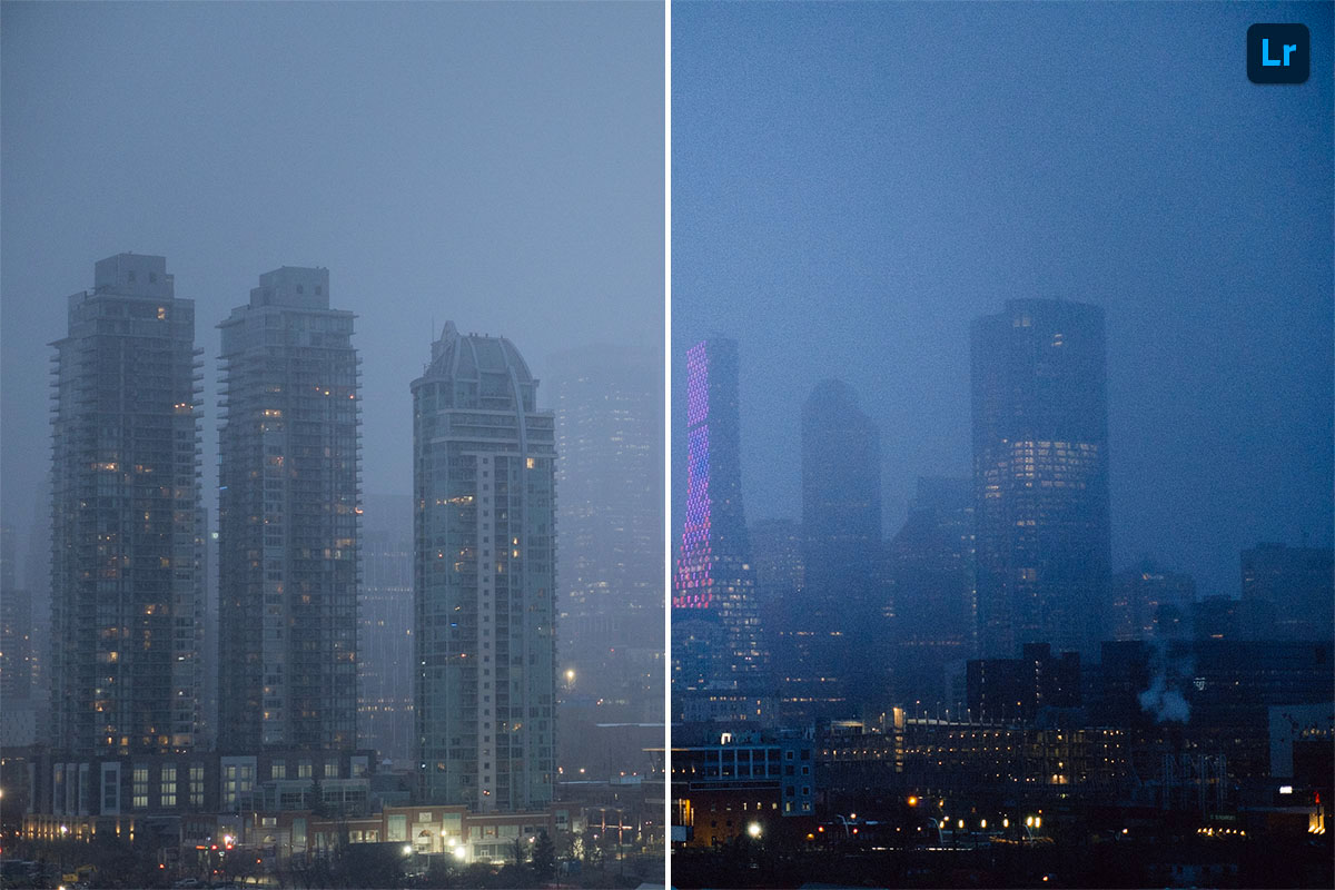 Misty cold city | Remix | Photoshop Lightroom