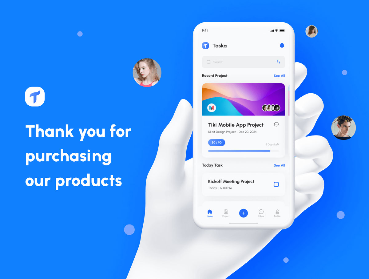 Taska - Task and Project Management App UI Kit on Behance :: Behance