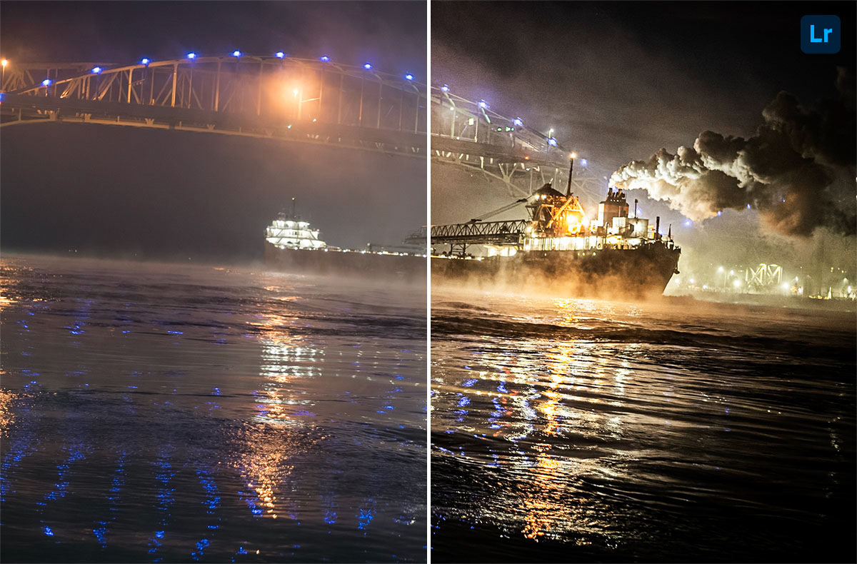Freighter in the Fog | Remix | Photoshop Lightroom