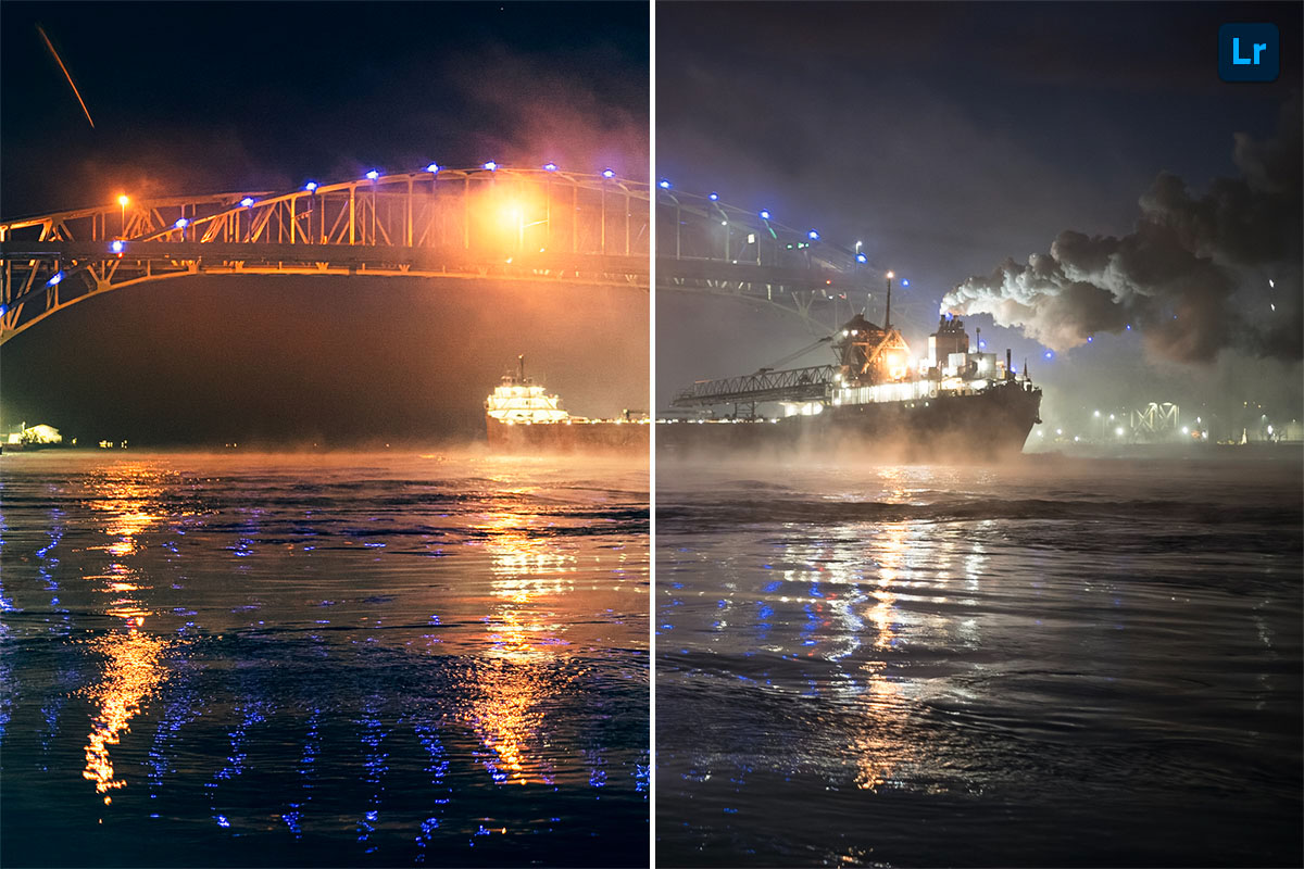 Freighter in the Fog | Remix | Photoshop Lightroom