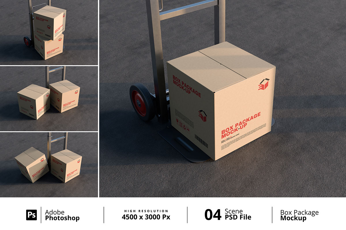 Shipping carton box package Mockup Bundle Set on Behance :: Behance