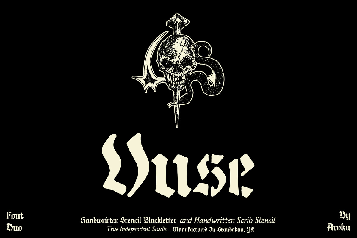 Vuse Blackletter Stencil on Behance :: Behance