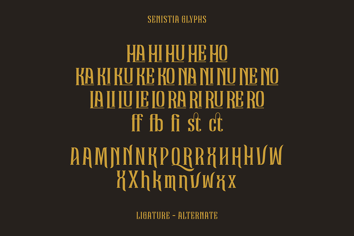 Senistia Font on Behance :: Behance