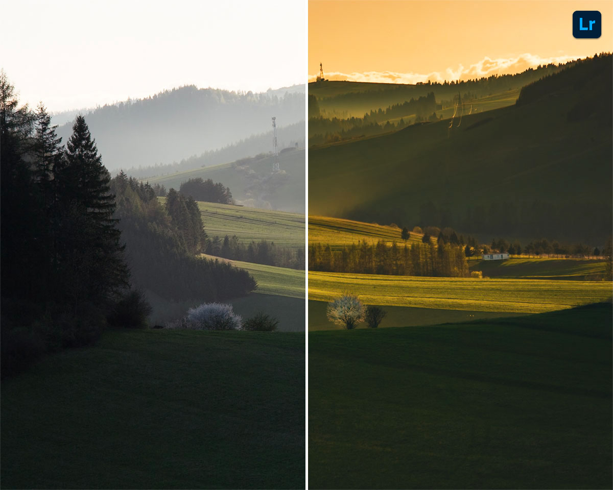 Mountains fields | Edit | Photoshop Lightroom
