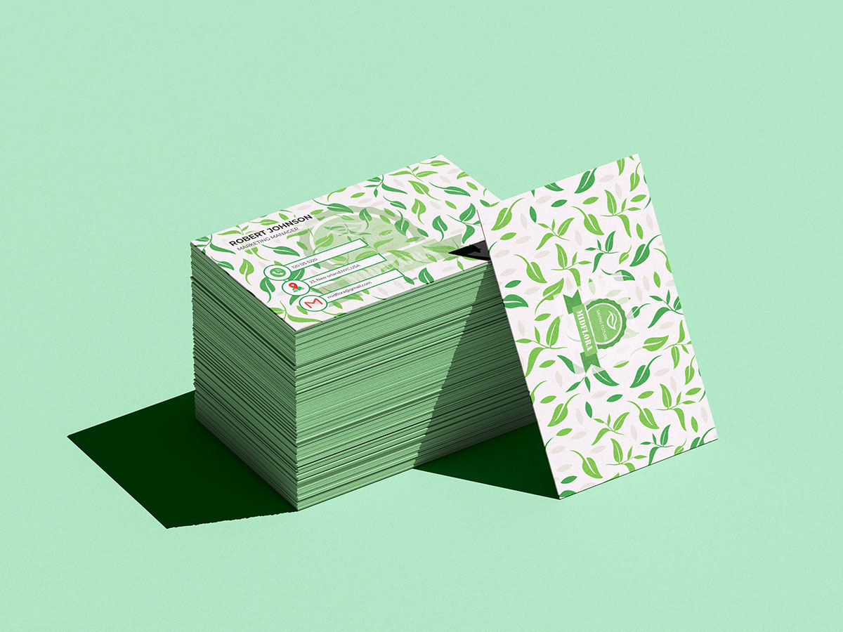 Eco friendly business card design ai on Behance :: Behance