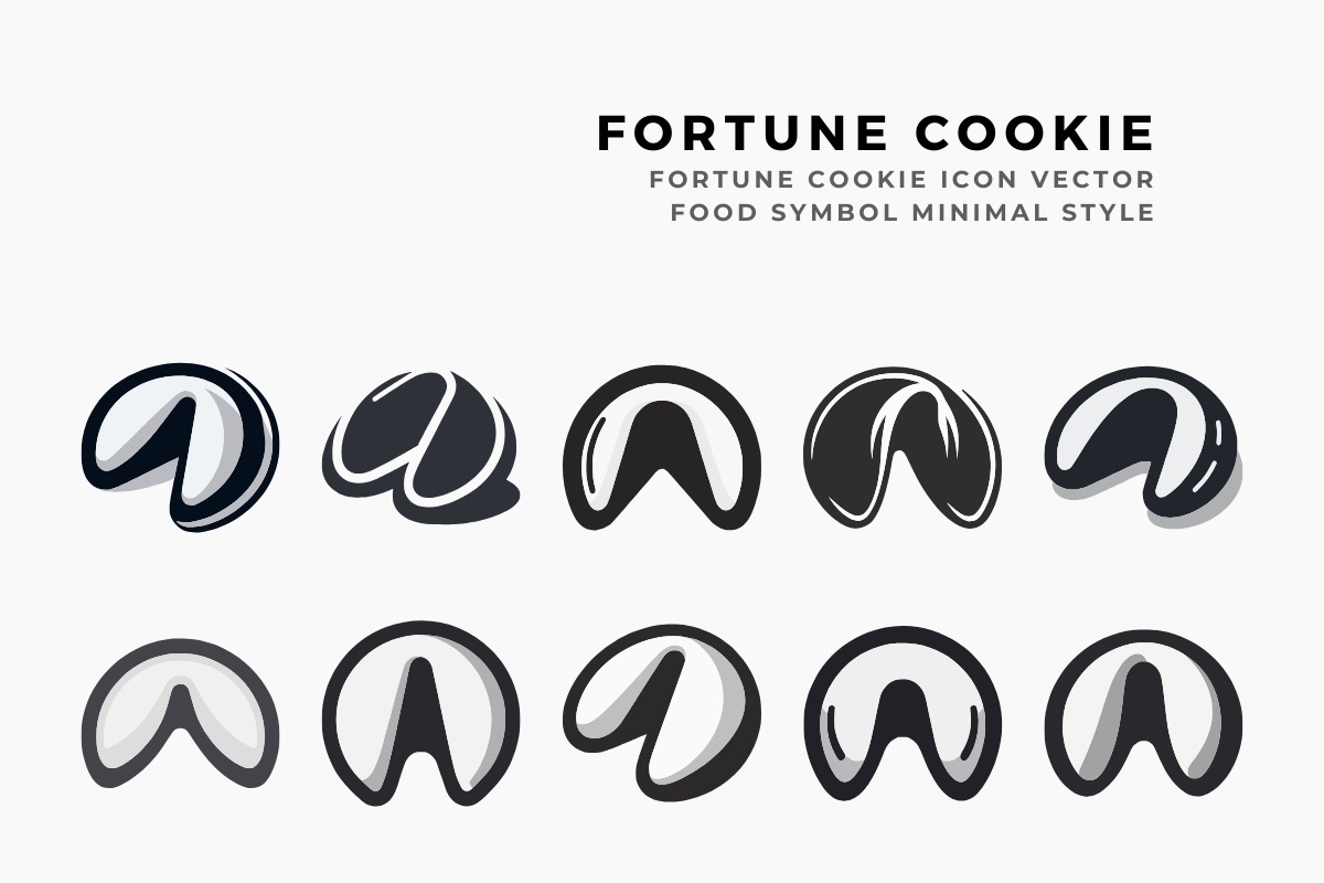 Fortune Cookie Icon Vector on Behance :: Behance