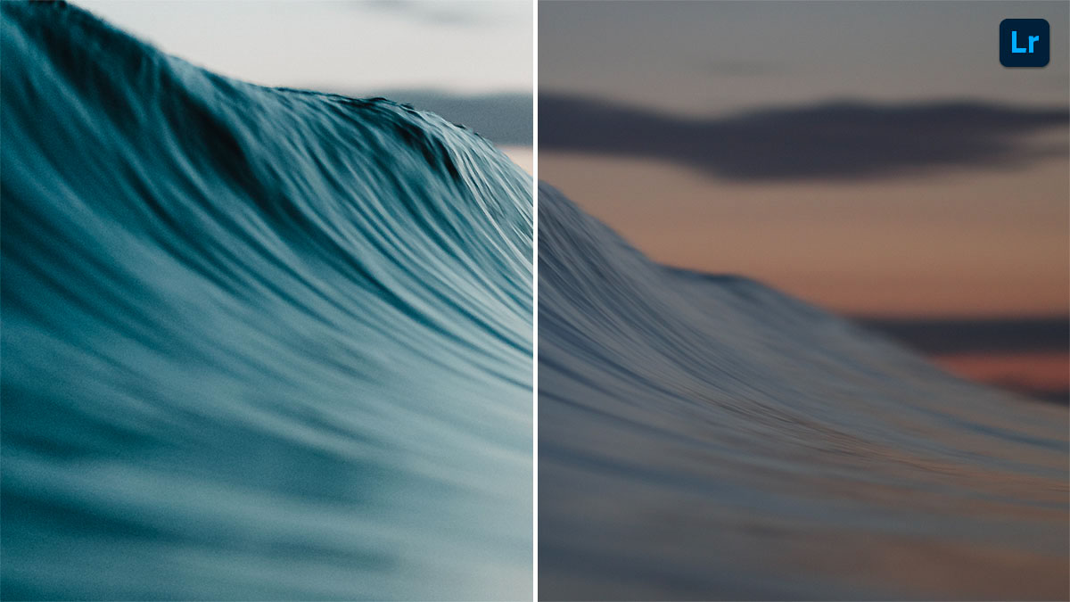 Slow shutter waves after sunset | Remix | Photoshop Lightroom
