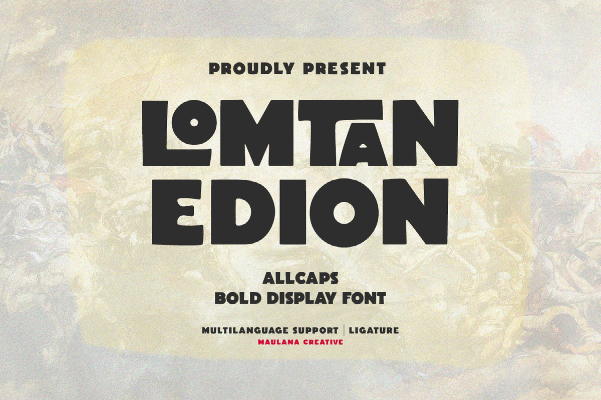 Lomtan Edion Bold Sans Serif Display Font All Caps on Behance :: Behance