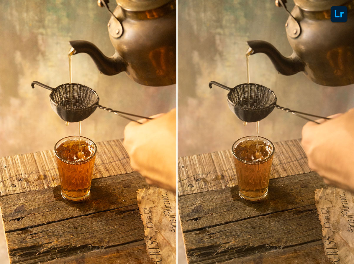 Tea pour shot | Remix | Photoshop Lightroom