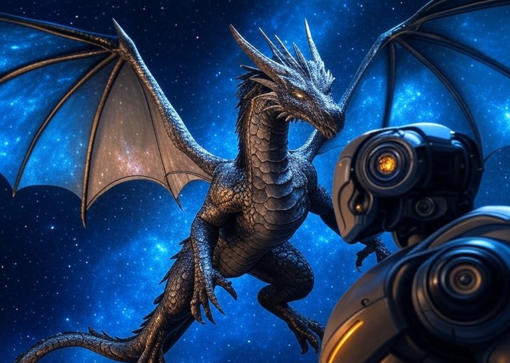 dragon and robot on Behance :: Behance