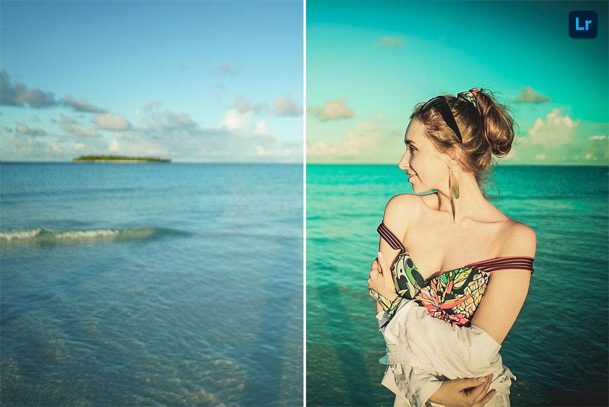 Portrait & Maldives view | Remix | Photoshop Lightroom