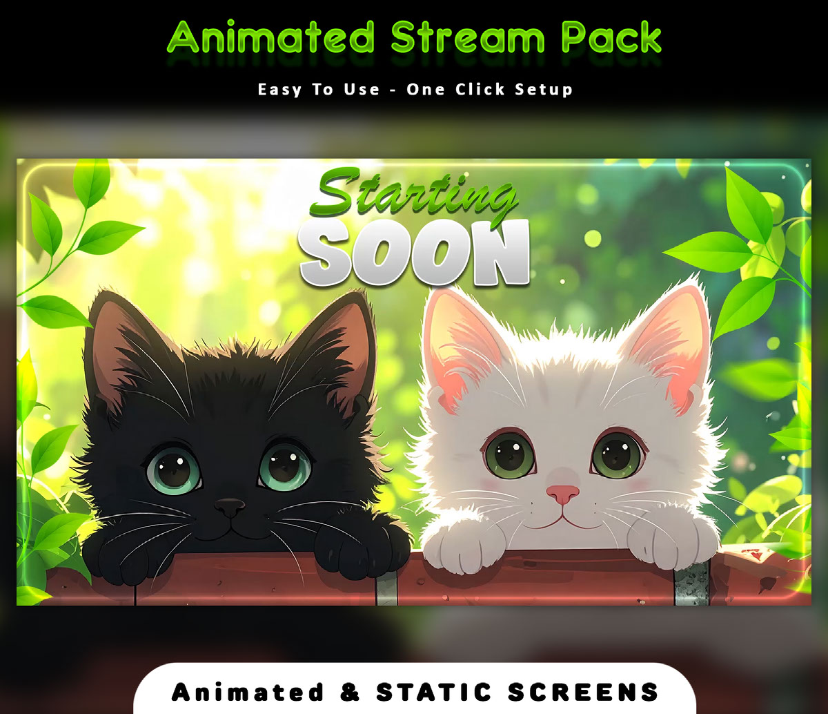 Cozy Cats Animated Stream Package on Behance :: Behance
