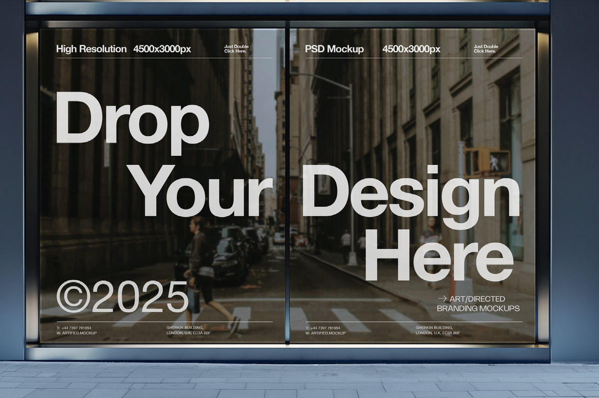 Storefront Window Mockup on Behance :: Behance