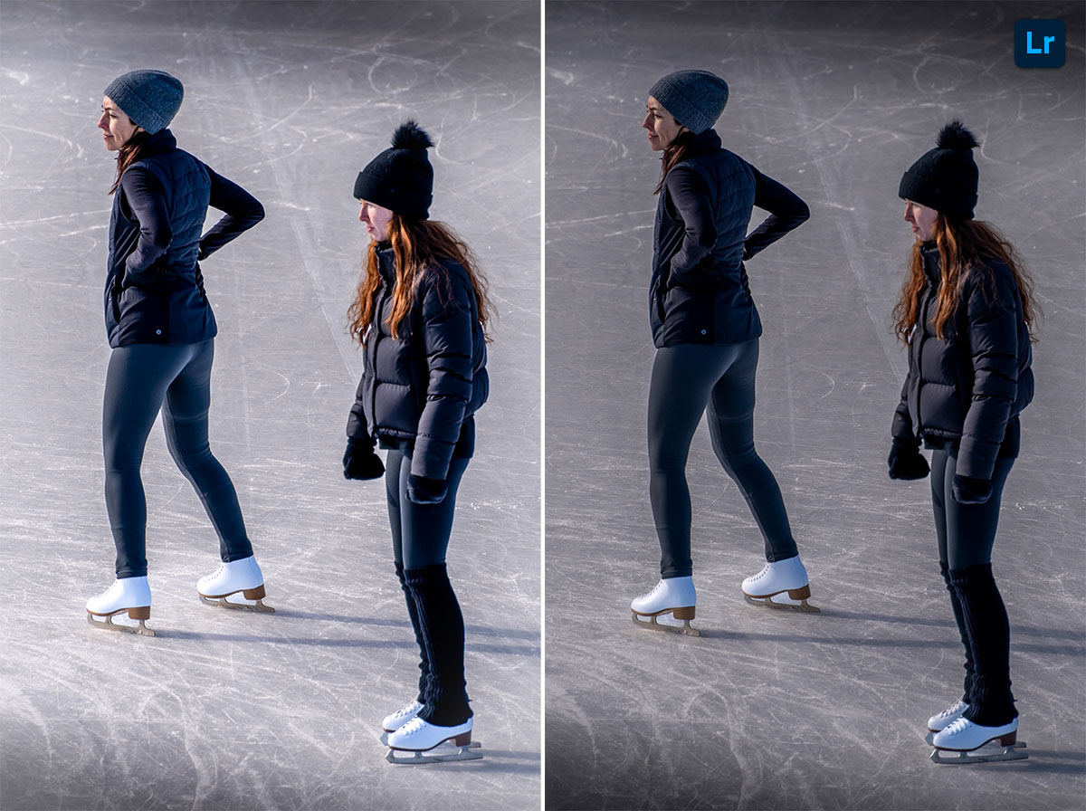 Ice skiing | Edit | Photoshop Lightroom