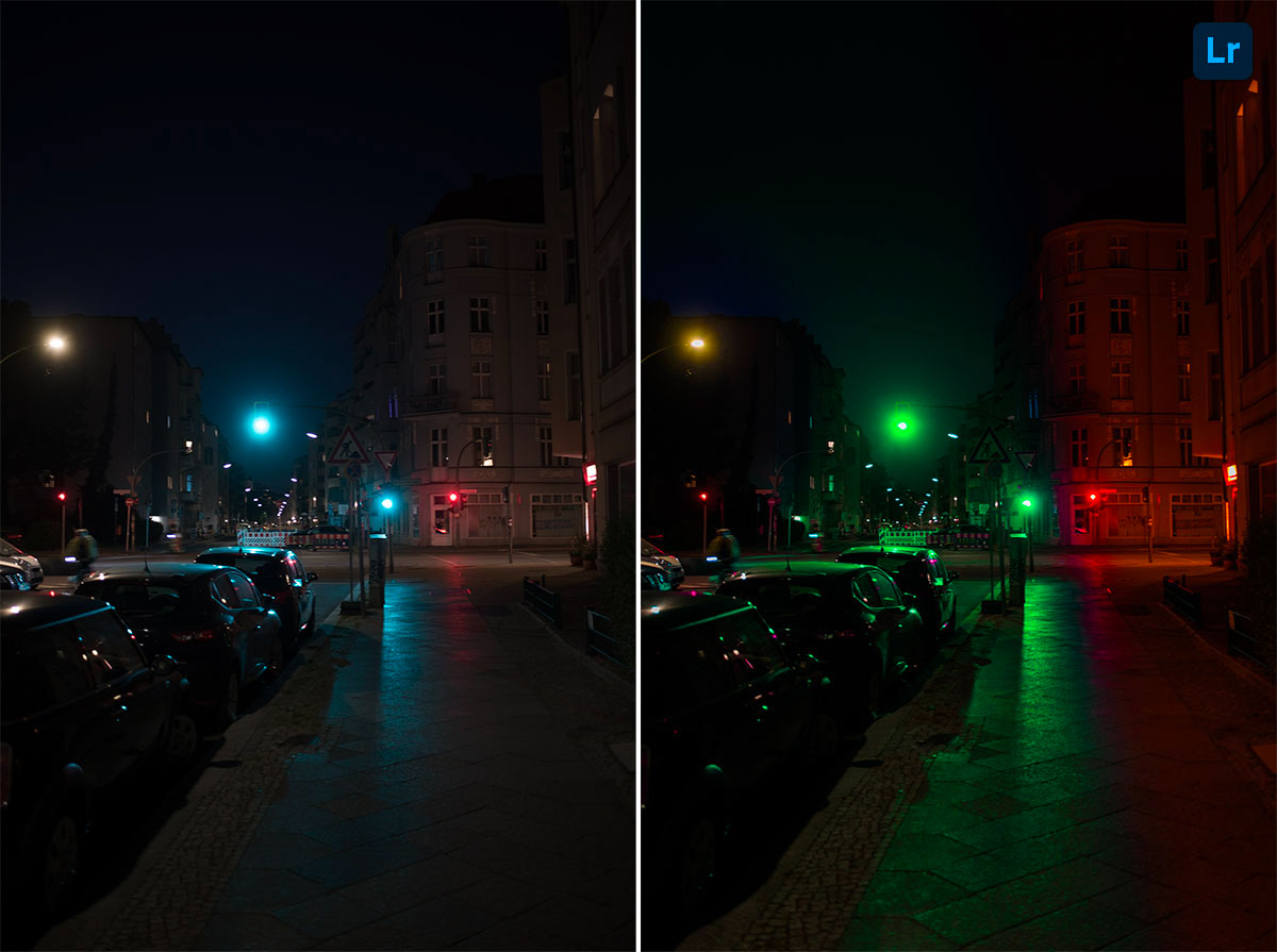 Traffic lights | Edit | Photoshop Lightroom
